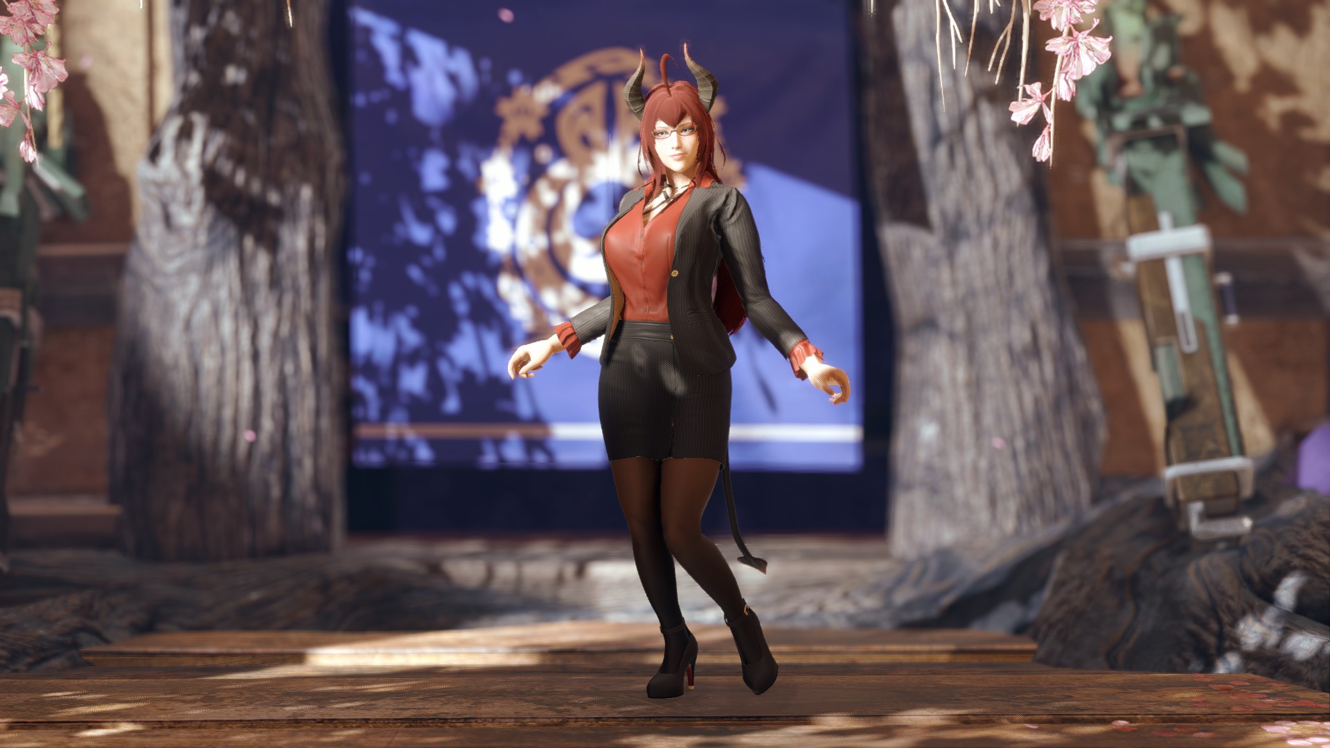Daemon Girl - Business Suit - Monster Hunter Rise Mods - CaiMoGu game ...